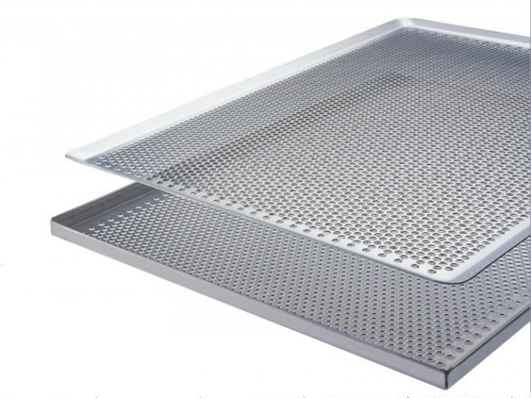 ALUMINIUM BAKING TRAY PERFORATED 60X40 H20 1.5MM 90DEGREES – Bakery and ...