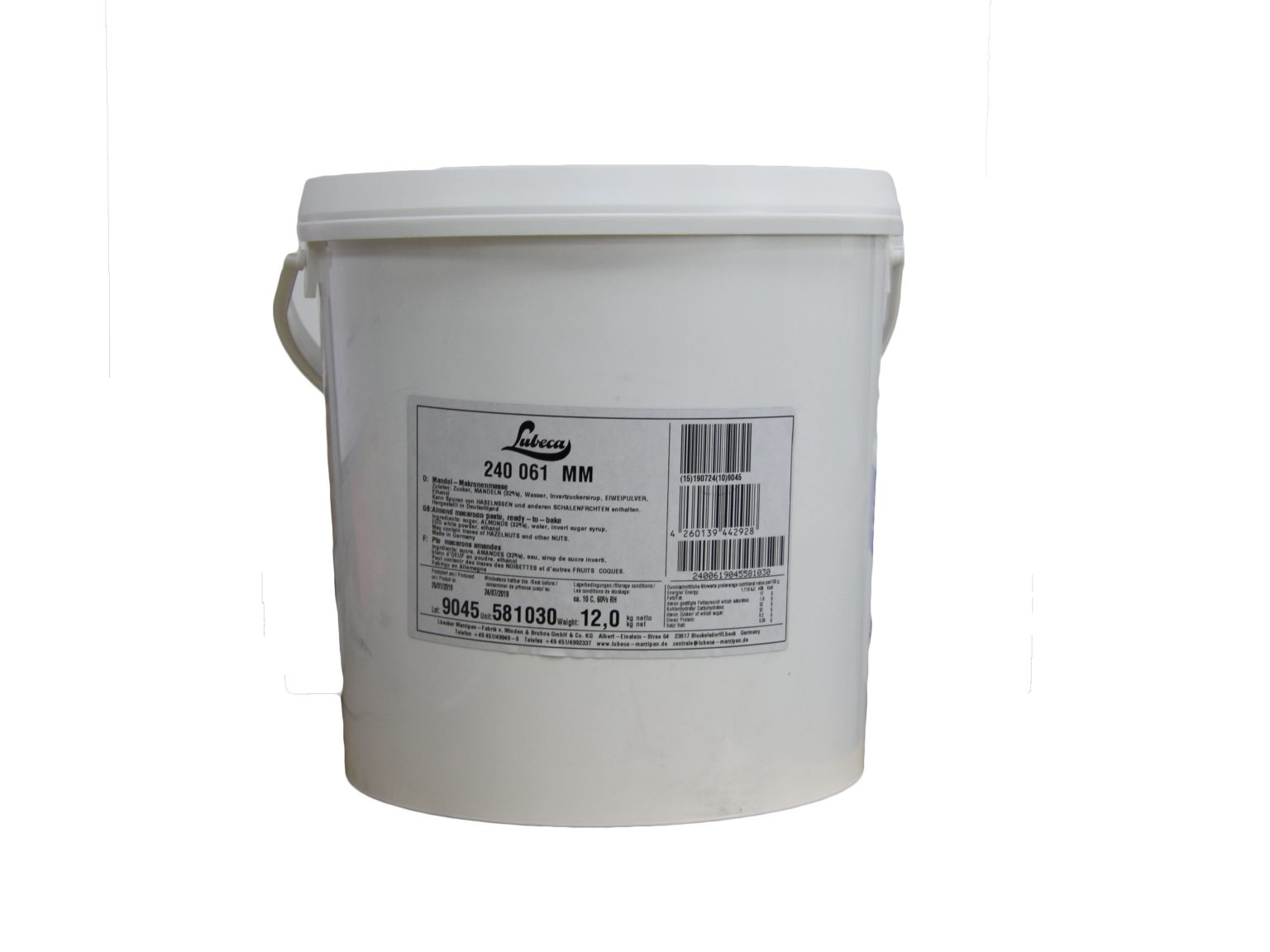 MACAROON PASTE LUBECA – Bakery and Patisserie Products