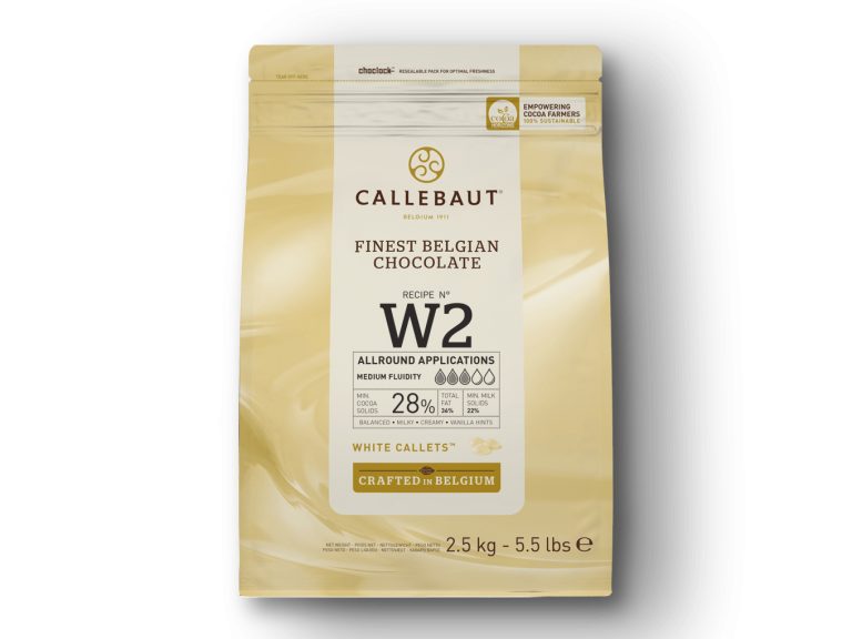 CALLEBAUT WHITE CHOCOLATE – W2 – 2.5KG CALLETS – Bakery and Patisserie ...