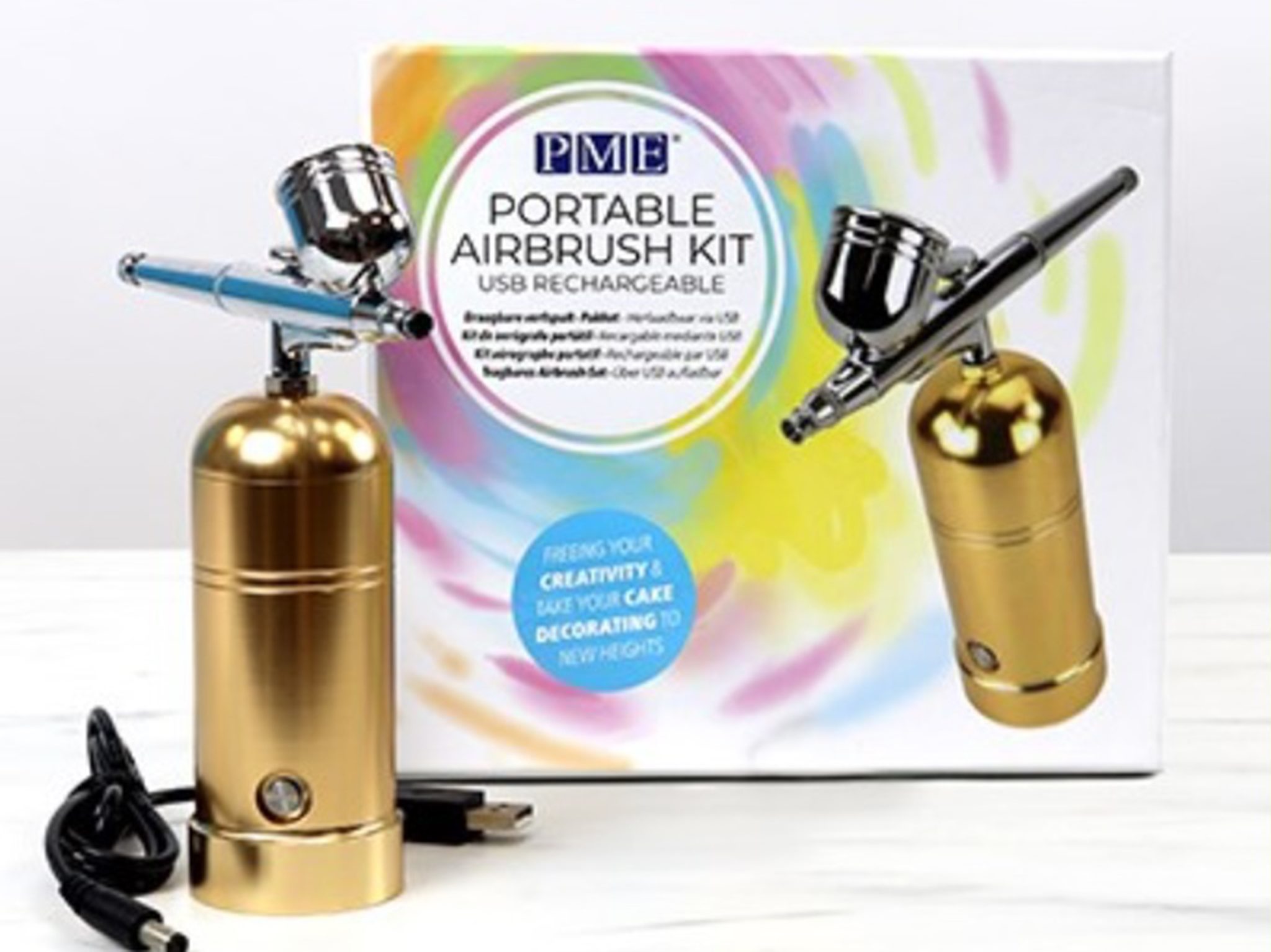 PORTABLE USB RECHARGEABLE AIRBRUSH KIT – Bakery and Patisserie Products